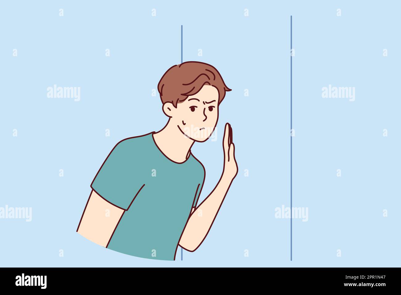 Lean leaning listen Stock Vector Images - Alamy
