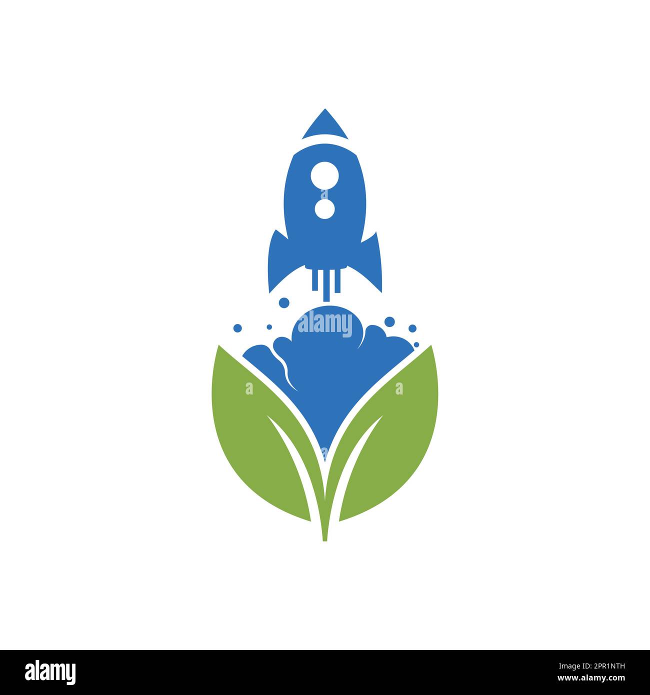 Eco Rocket vector logo design. Leaf rocket icon logo design Stock ...