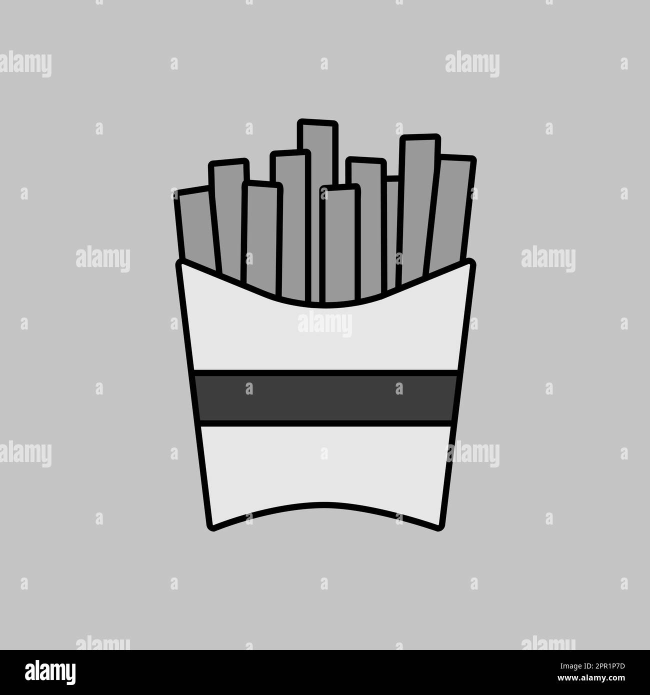French fries fat unhealthy Black and White Stock Photos & Images - Alamy
