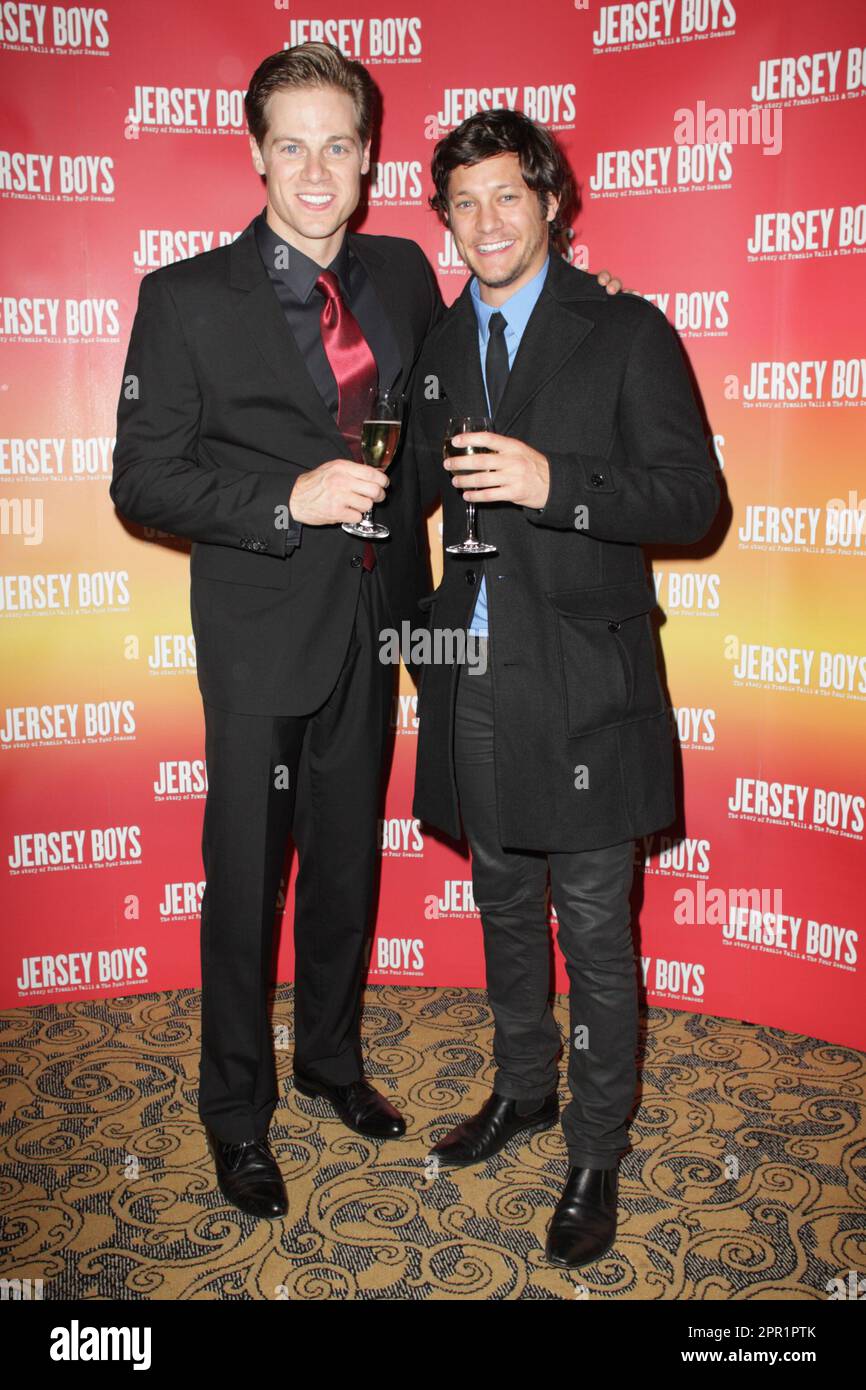 Stephen Mahy and Rob Mills The 'Jersey Boys' opening night after-party ...