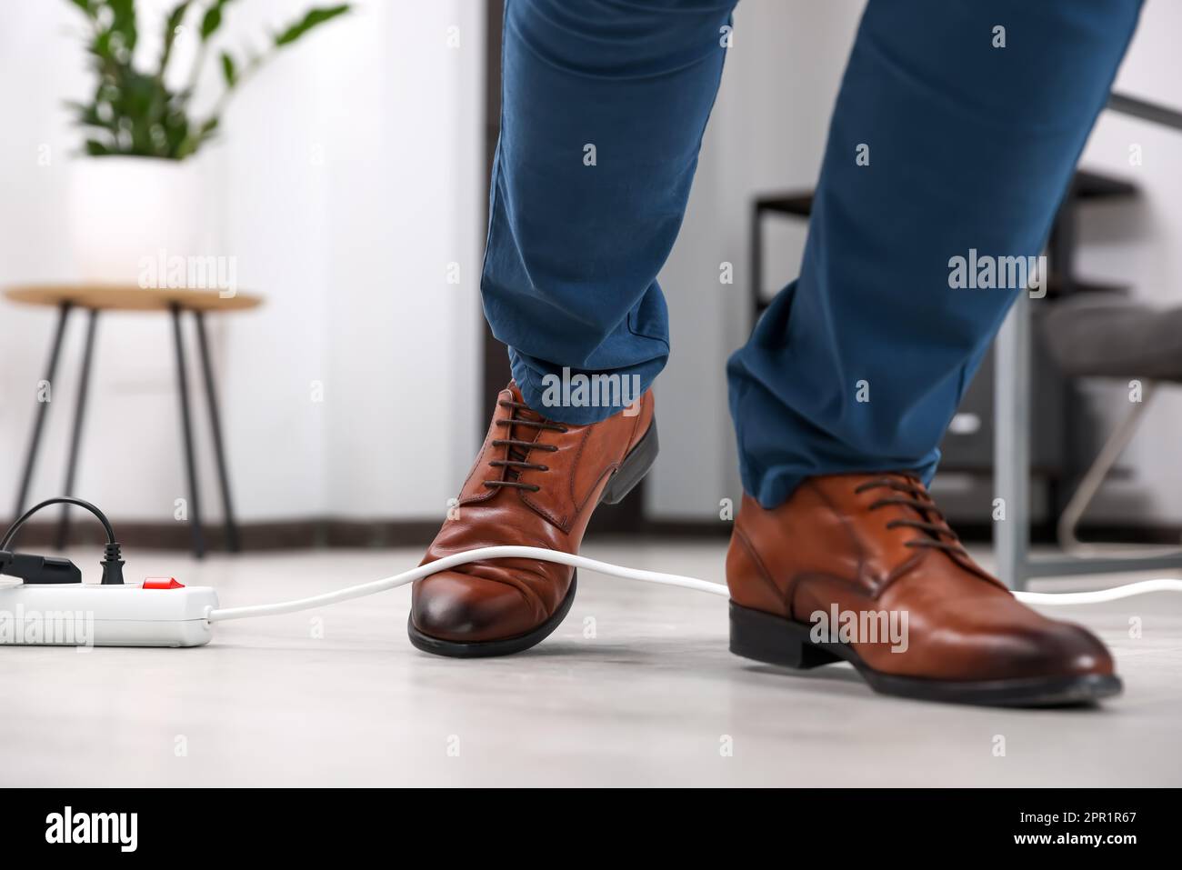 Tripping over wire hi-res stock photography and images - Alamy
