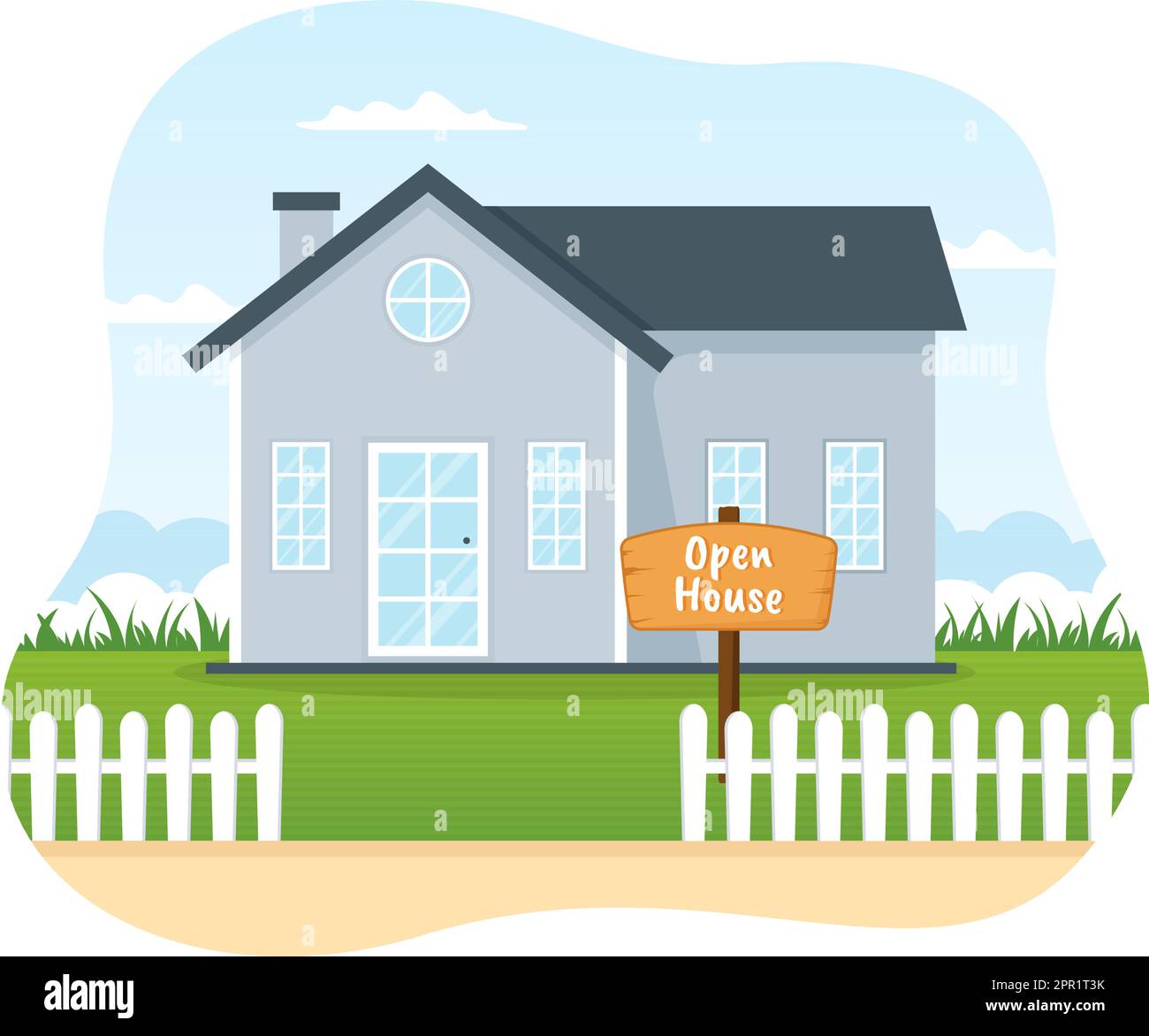 Land Real Estate Clip Art Open House Illustration For Inspection