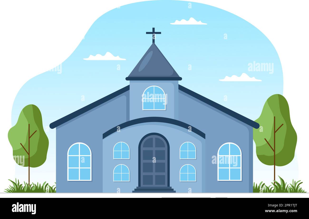 Lutheran Church with Cathedral Temple Building and Christian Religion ...