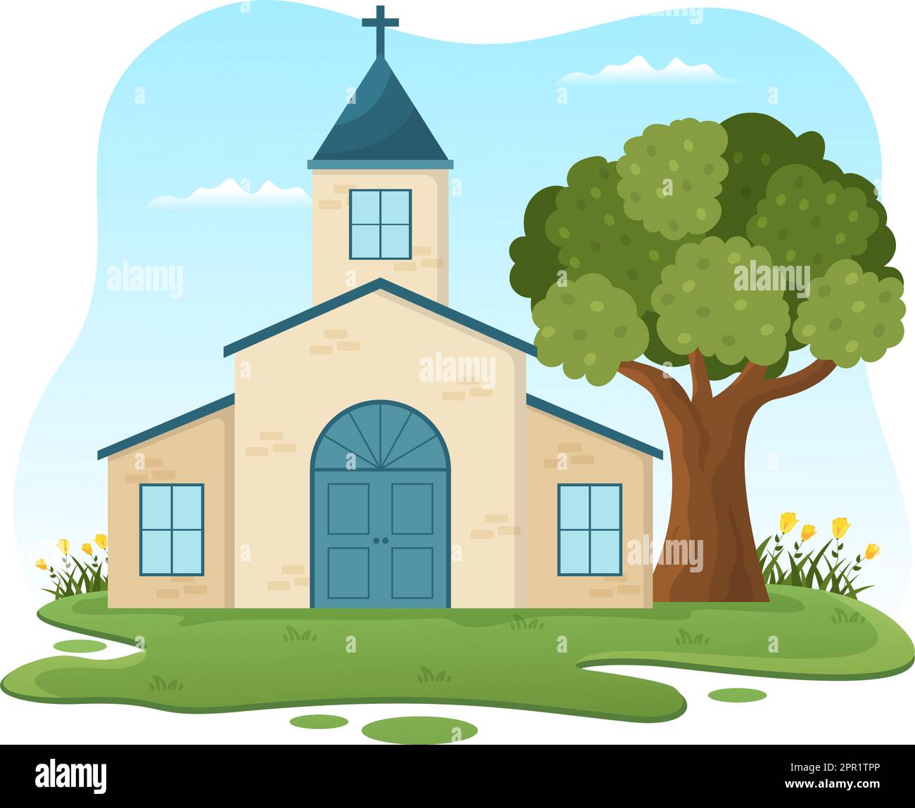 Lutheran Church with Cathedral Temple Building and Christian Religion ...