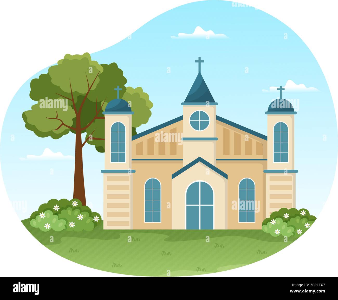 Lutheran Church with Cathedral Temple Building and Christian Religion ...