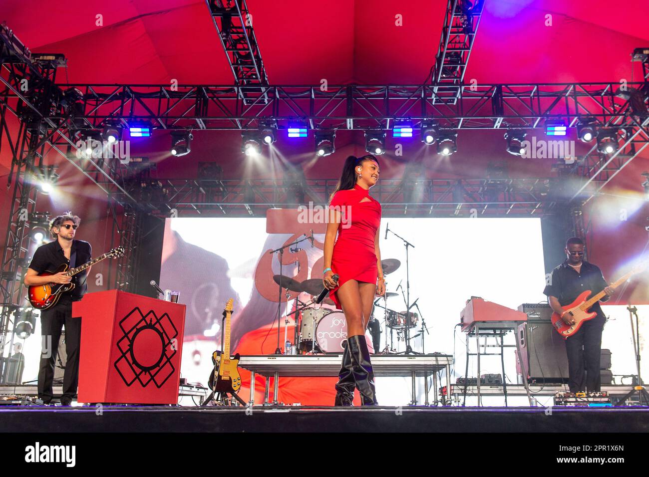 Indio, USA. 23rd Apr, 2023. Singer Joy Crookes during the Coachella ...