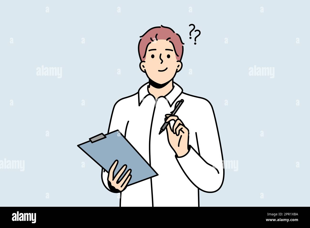 Pen clipboard hands Stock Vector Images - Alamy