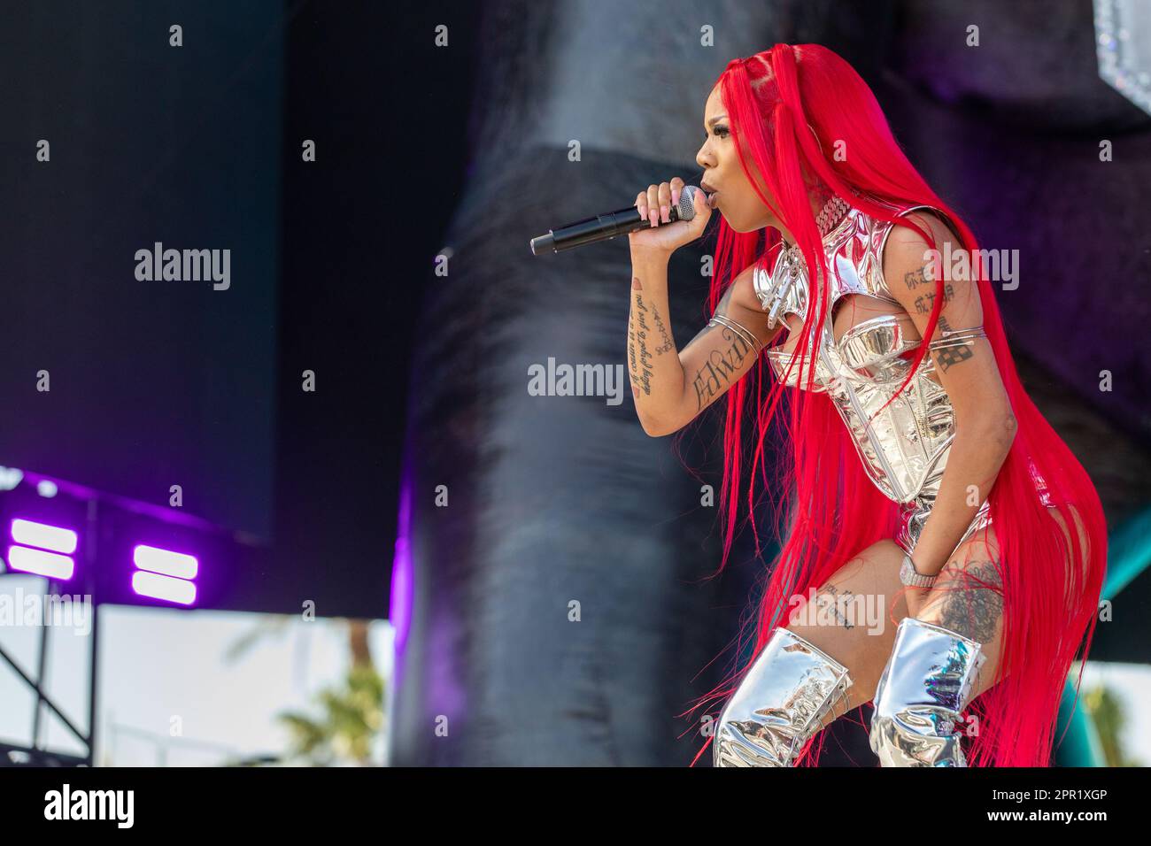 Indio, USA. 23rd Apr, 2023. Rapper GloRilla (Gloria Hallelujah Woods ... Indio, USA. 23rd Apr, 2023. Rapper GloRilla (Gloria Hallelujah Woods ...
