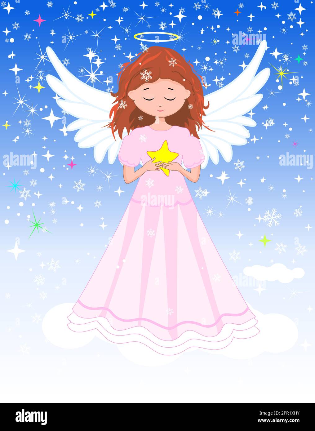 Petite girl Stock Vector Images - Alamy