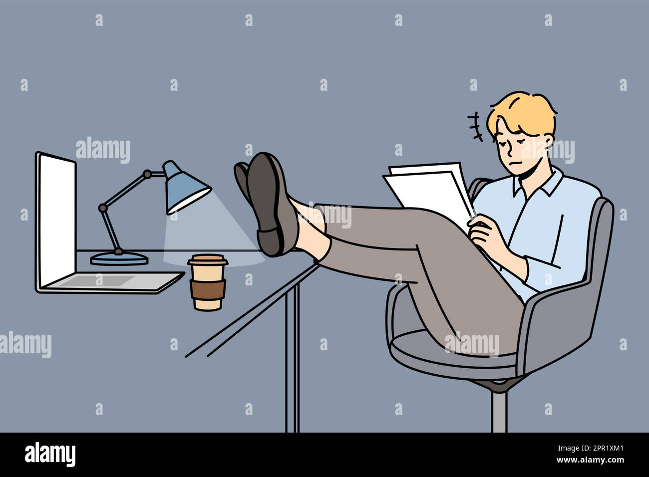 Overtime employee Stock Vector Images - Alamy