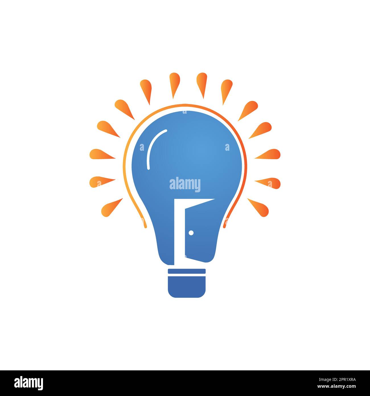 smart room vector logo design. Bulb and room icon logo Stock Vector ...