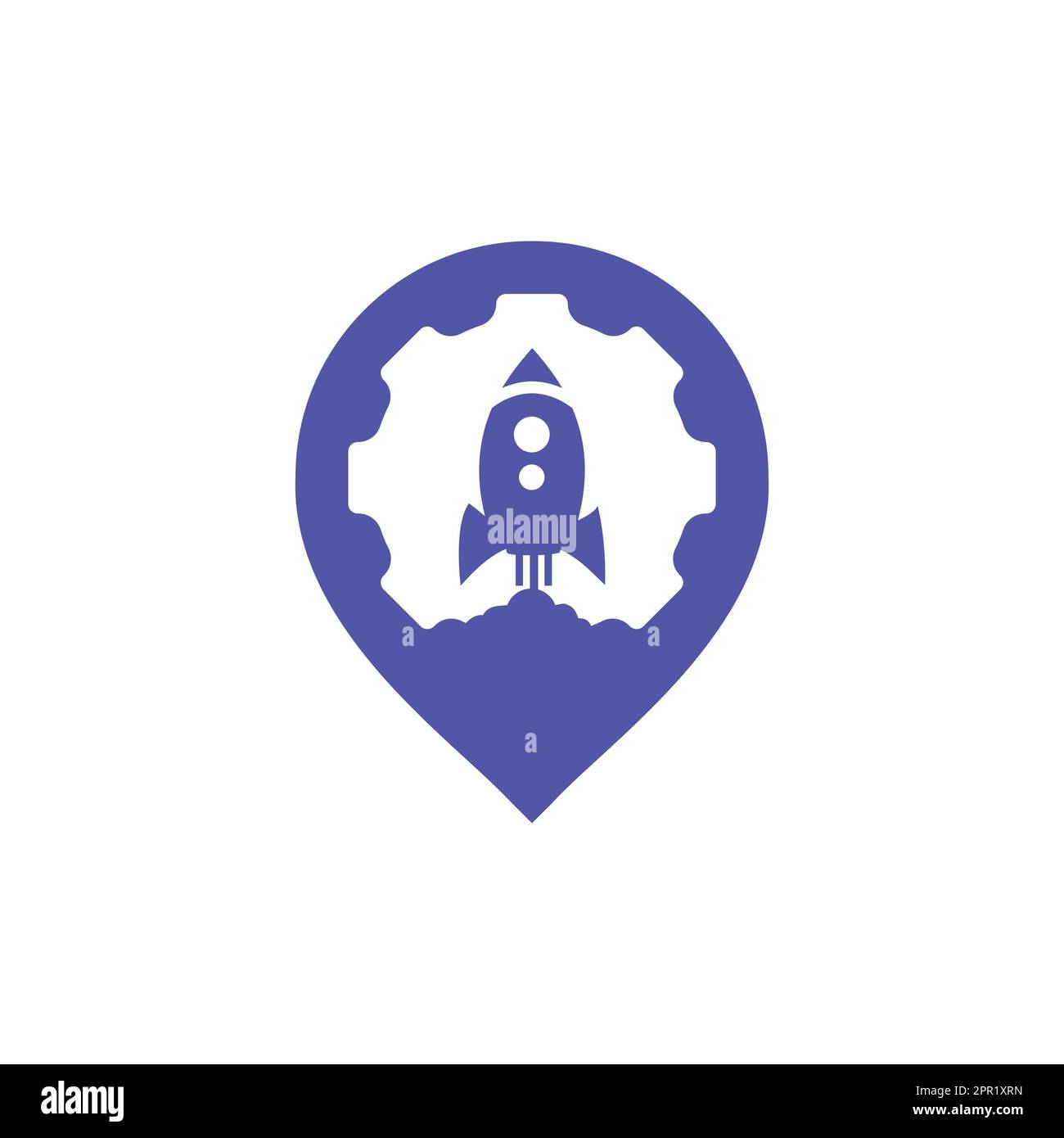 Rocket Gear Vector Logo Design Template Stock Vector Image And Art Alamy