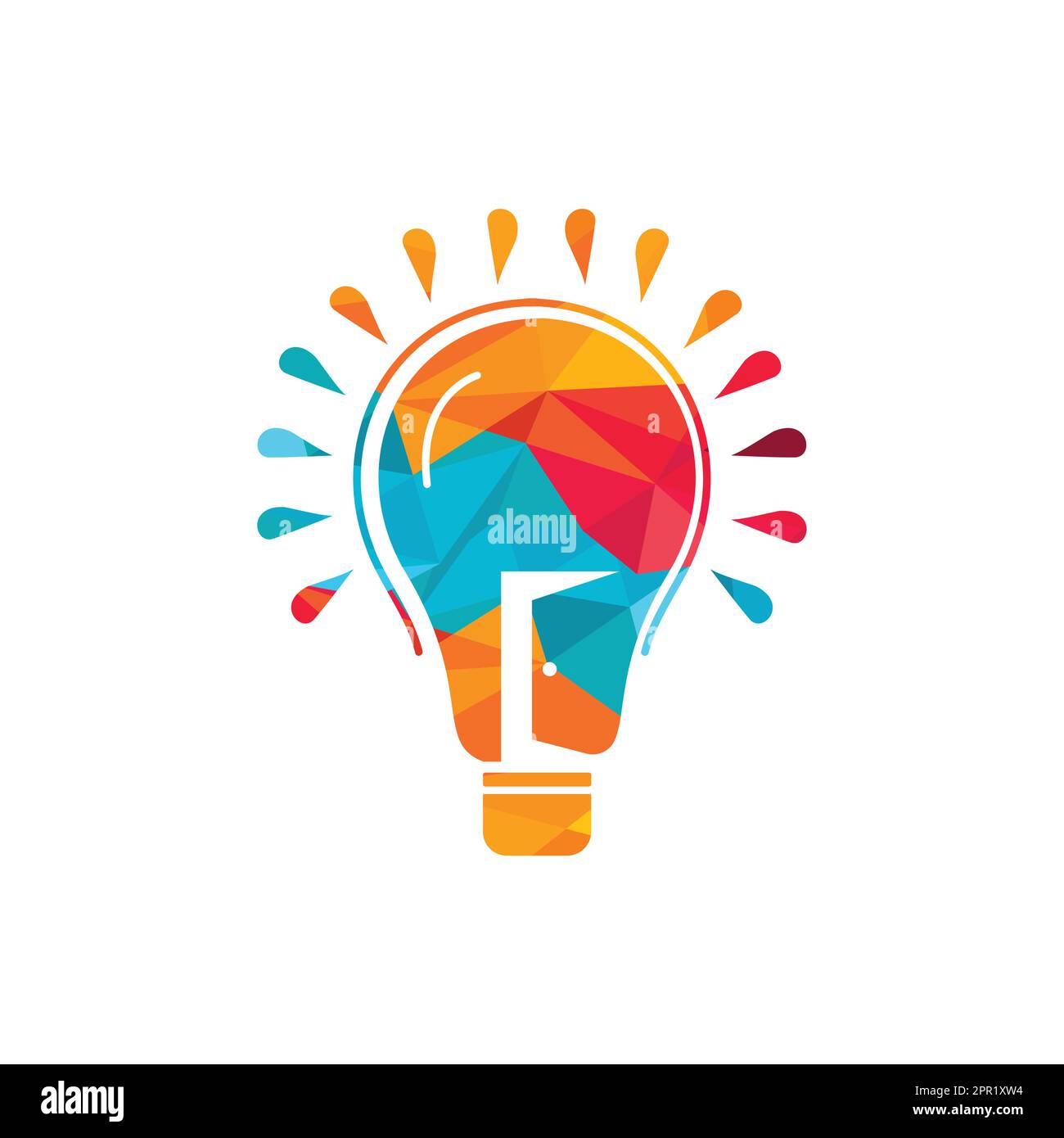 smart room vector logo design. Bulb and room icon logo Stock Vector ...