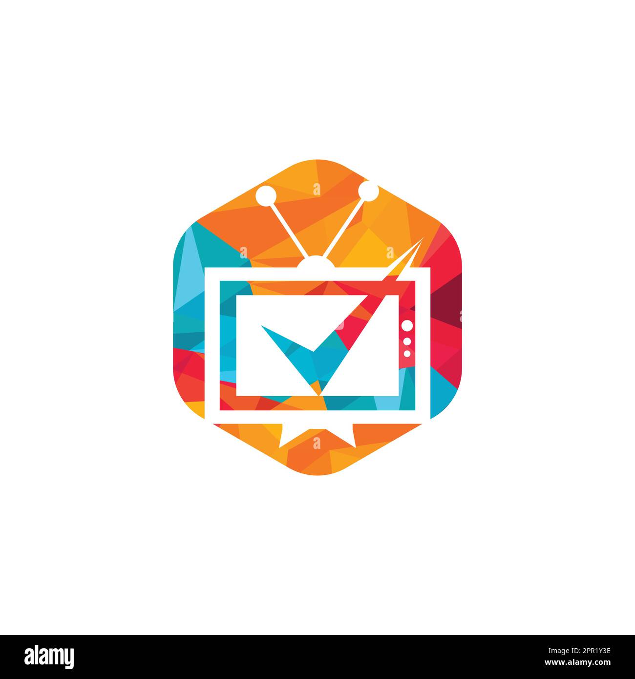 Television check logo vector design template Stock Vector Image & Art ...