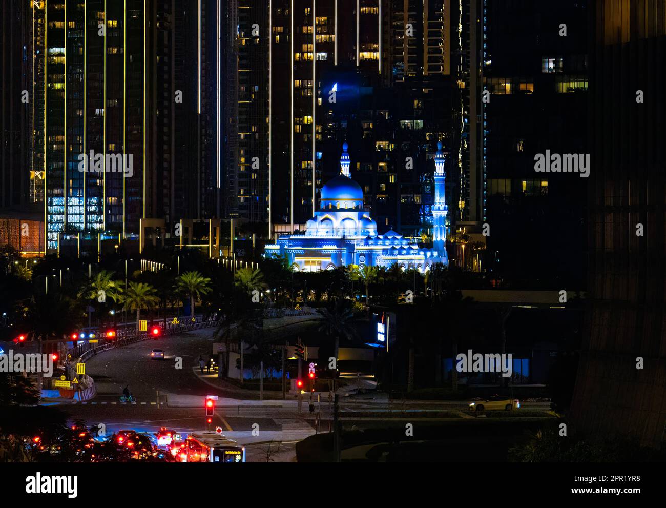 Sheikh Rashid Al Maktoum Mosque in Dubai, UAE Stock Photo - Alamy