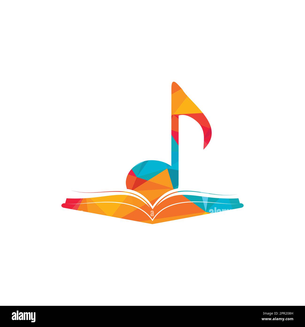 Music book vector logo design. Book and music note icon design Stock ...