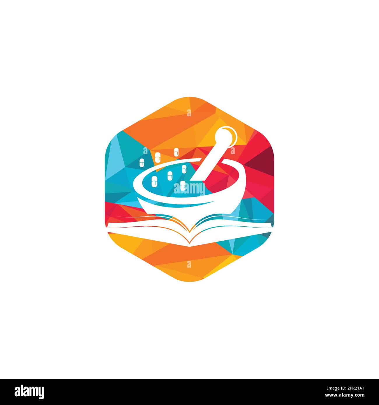 Pharmacy book vector logo design. Medical study logo design concept ...