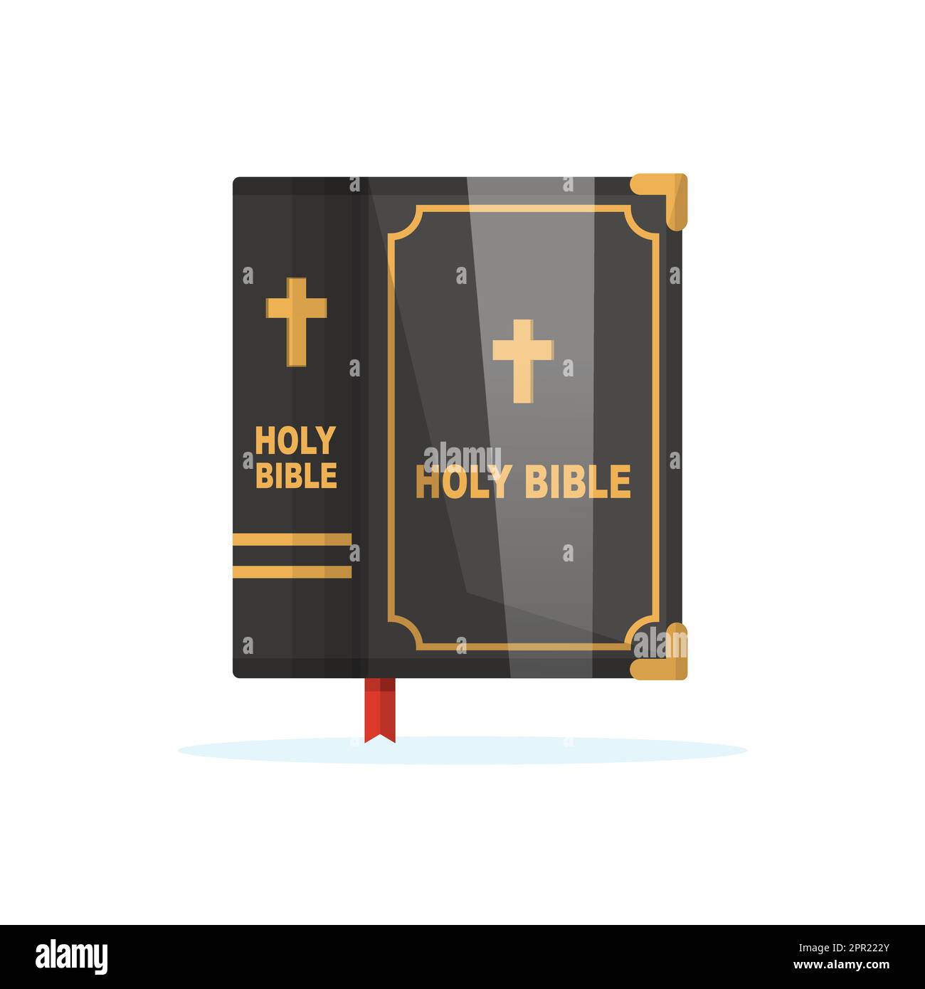 Holy bible book. Front view. The word of God Stock Vector Image & Art ...