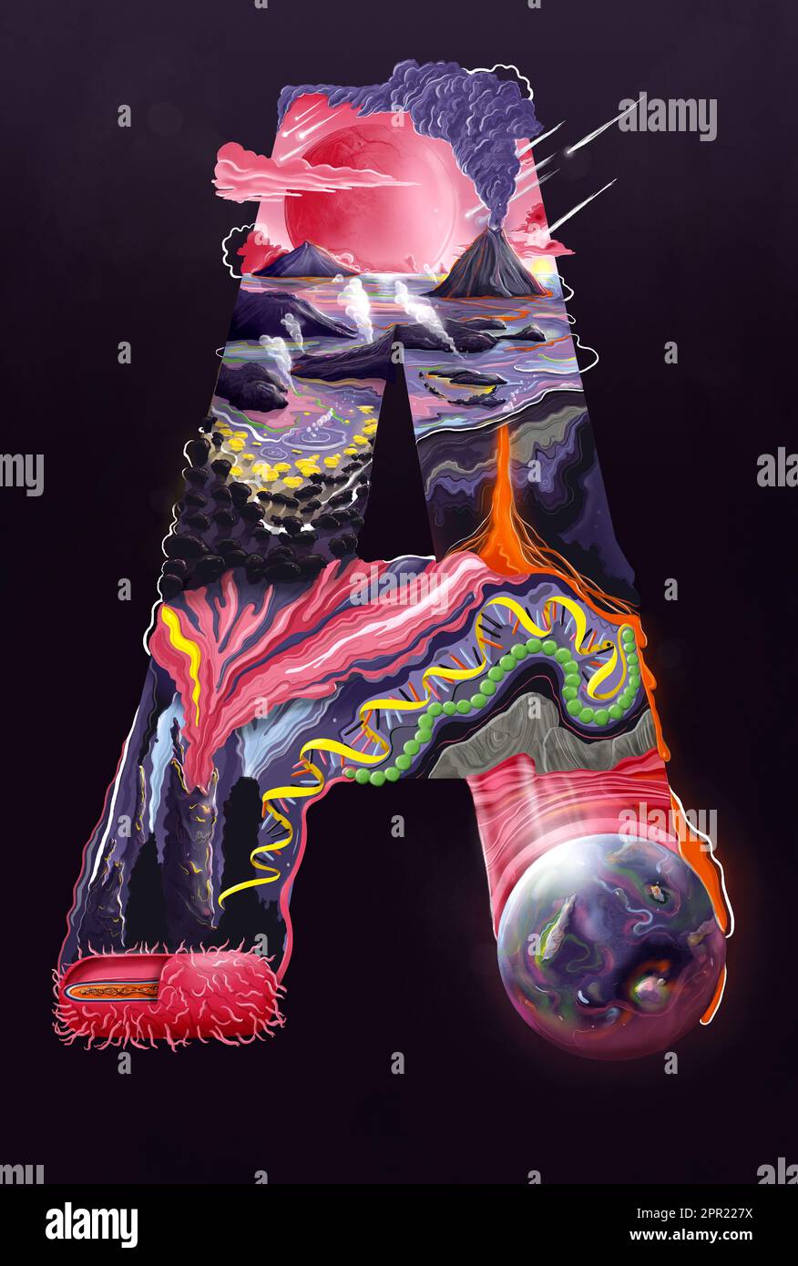 Archean Eon, conceptual illustration Stock Photo - Alamy