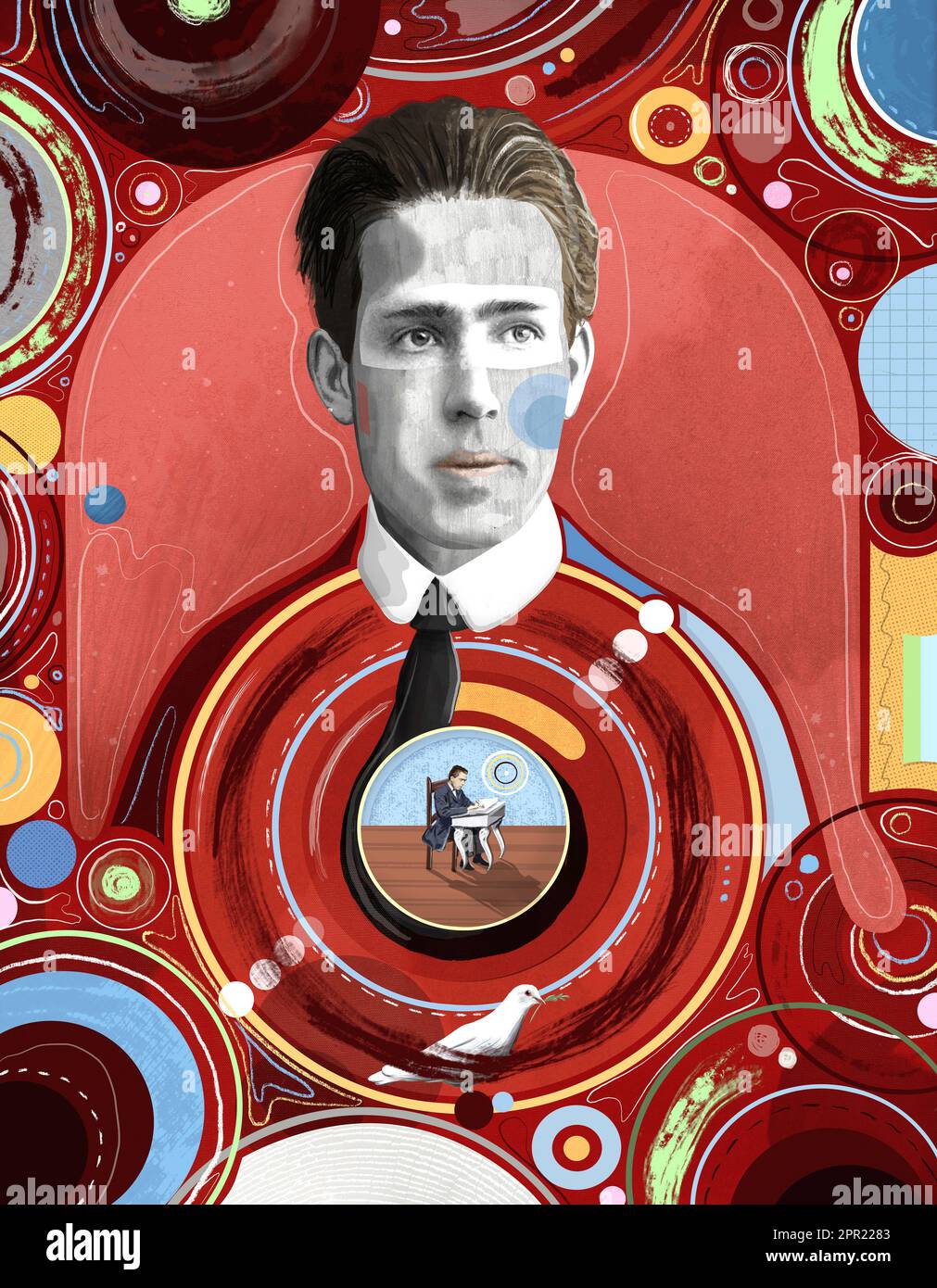 Niels Bohr, illustration Stock Photo - Alamy