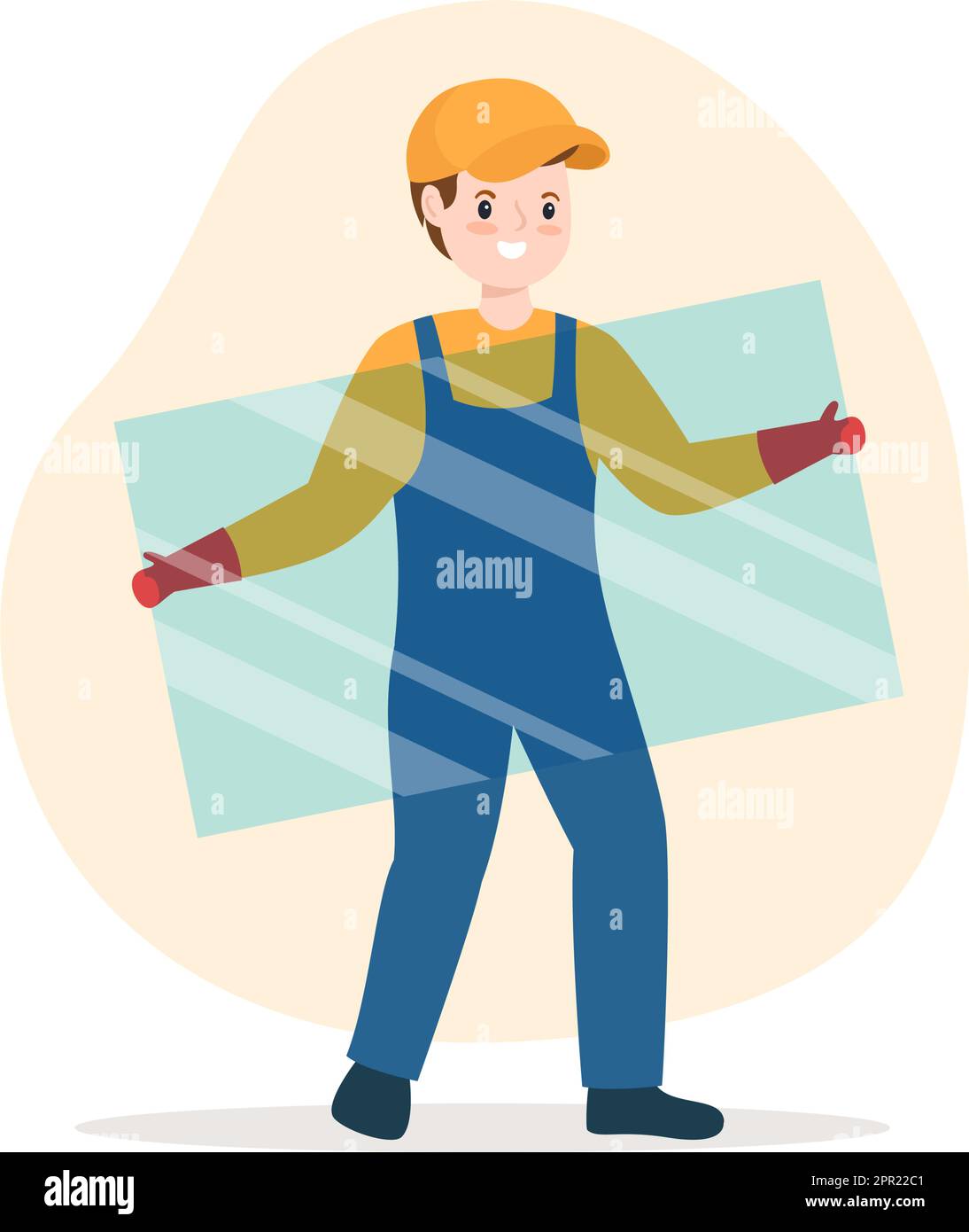 Window and Door Installation Service with Worker for Home Repair and ...