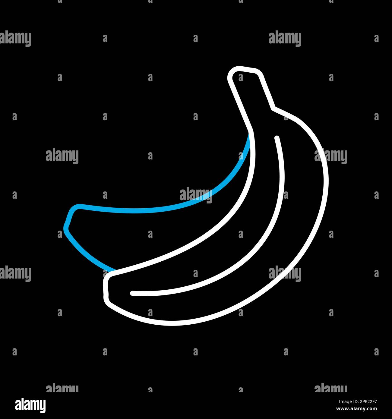 Banana isolated design vector icon. Fruit sign Stock Vector Image & Art ...