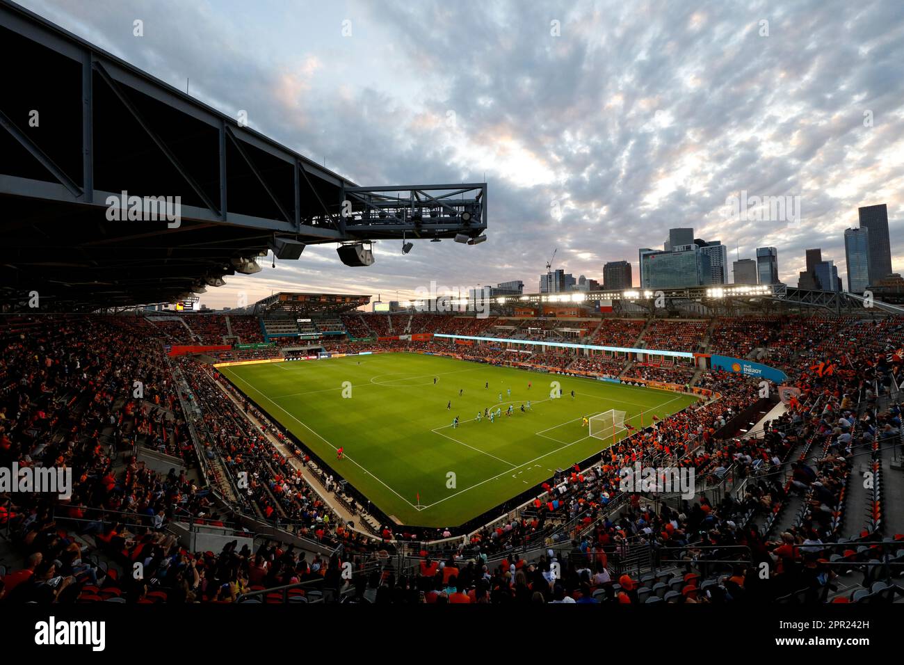 A general overall interior view of Shell Energy Stadium with the ...