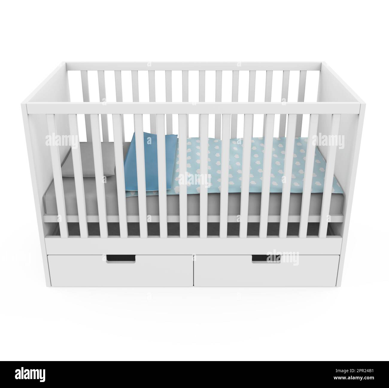Baby Crib Isolated Stock Photo - Alamy