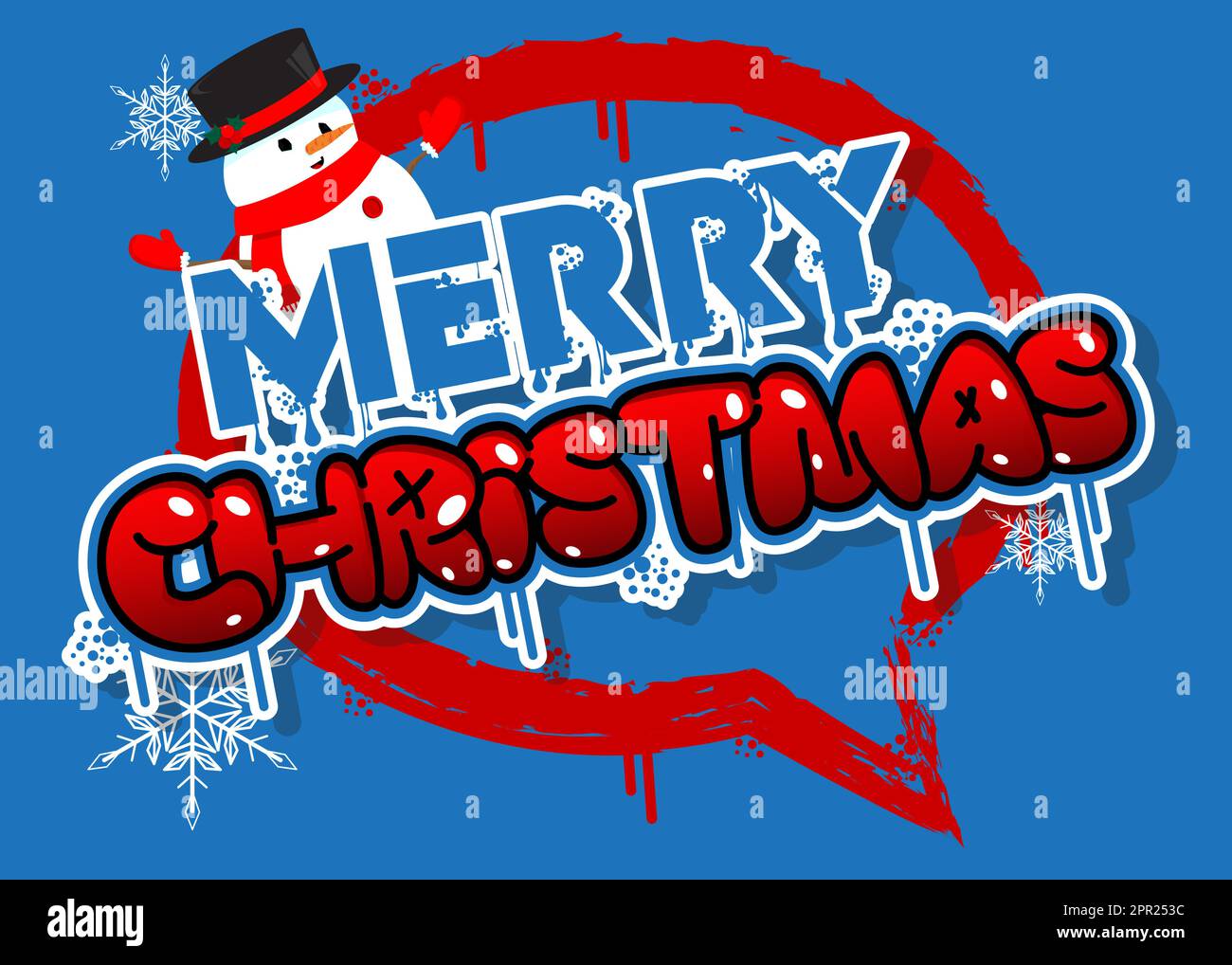 Santa graffiti Stock Vector Images - Alamy