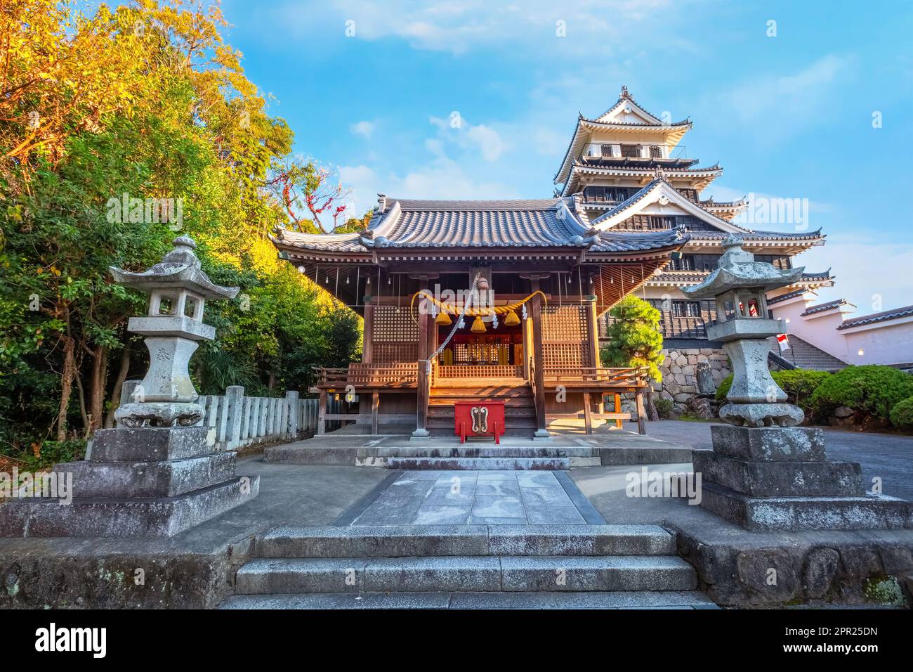 Nakatsu, Japan - Nov 26 2022: Nakatsu Castle known as one of the three ...