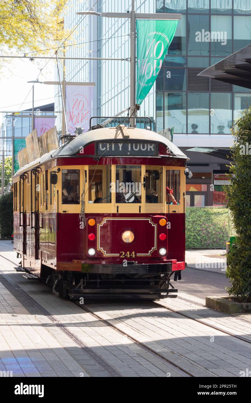 Christchurch, New Zealand - October 22nd, 2022: The Christchurch Tram ...