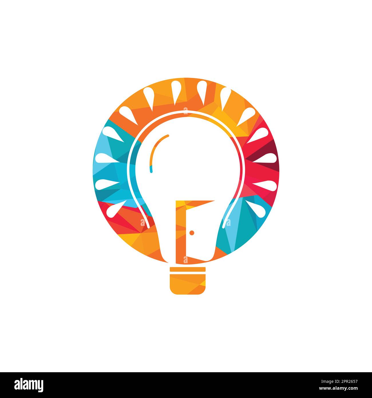 smart room vector logo design. Bulb and room icon logo Stock Vector ...