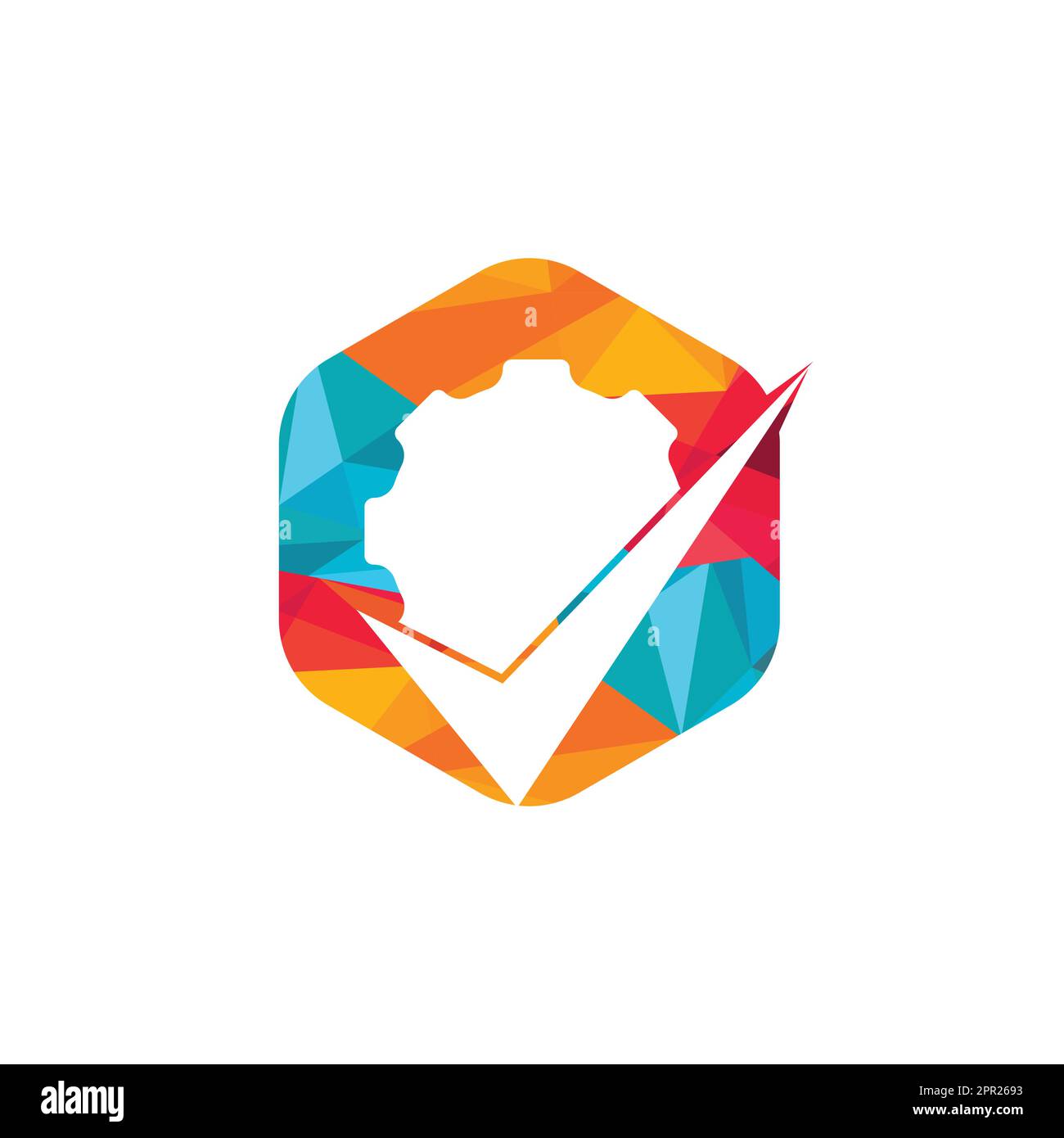 Check gear vector logo design. Checking logo concept design Stock ...