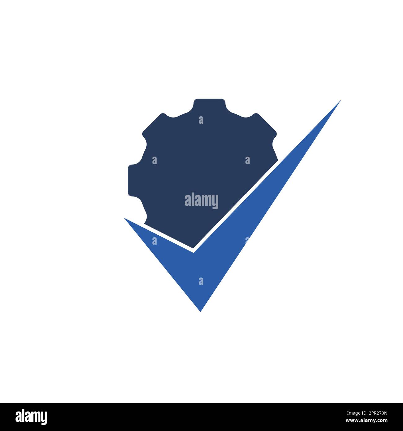 Check gear vector logo design. Checking logo concept design Stock ...