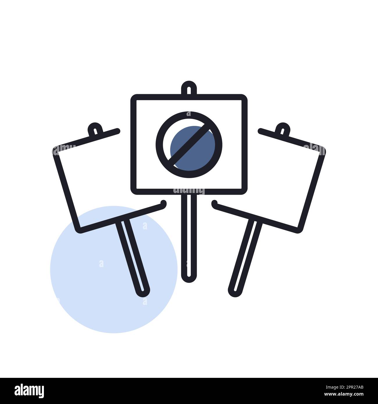 Three placard, big sign, banner, card vector icon Stock Vector Image ...