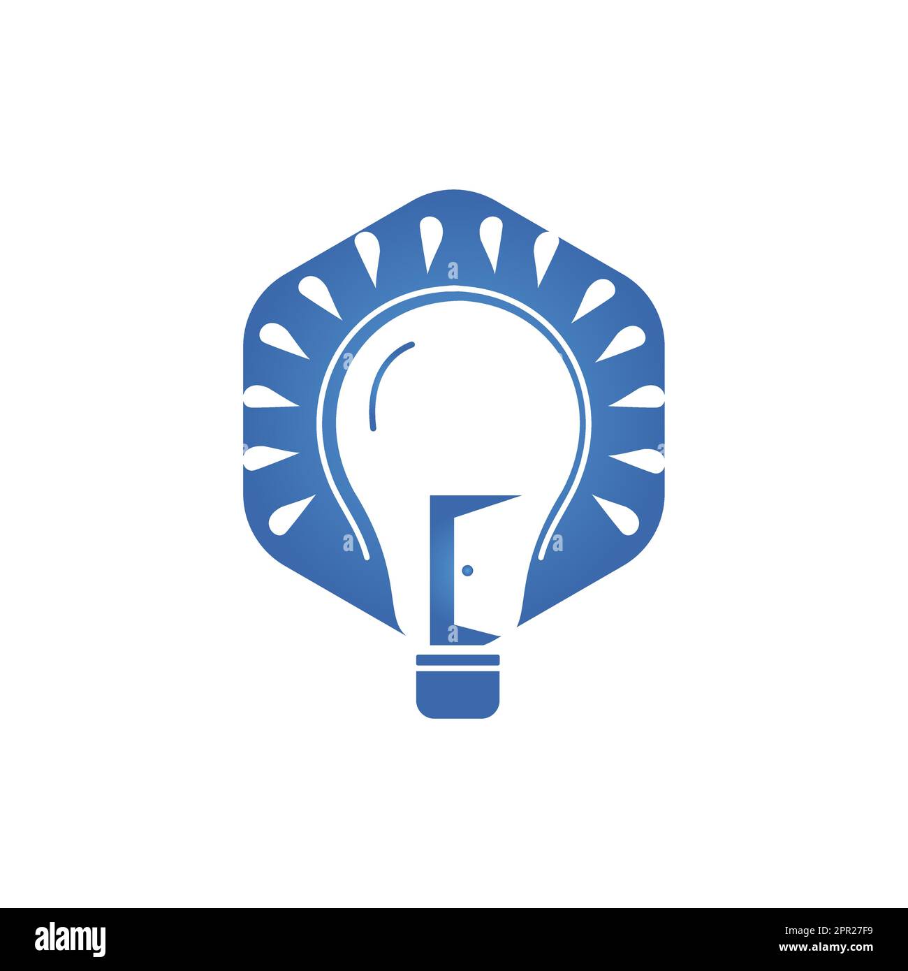 smart room vector logo design. Bulb and room icon logo Stock Vector ...