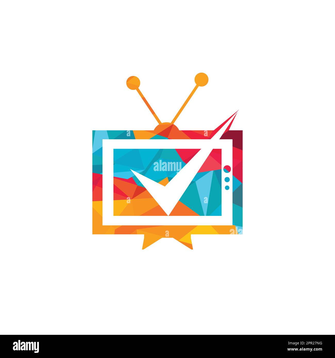 Television check logo vector design template Stock Vector Image & Art ...