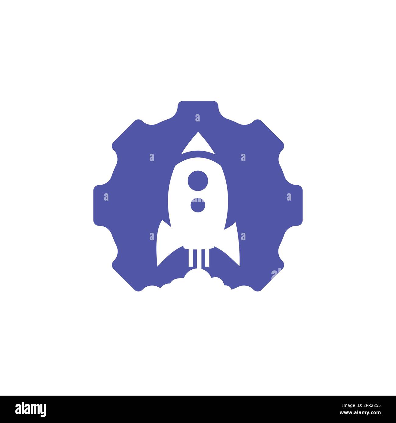 Rocket Gear vector logo design template Stock Vector Image & Art - Alamy