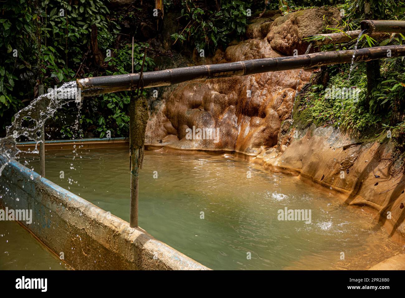 New Jerusalem Hot Spring in Soufriere, St. Lucia Stock Photo - Alamy