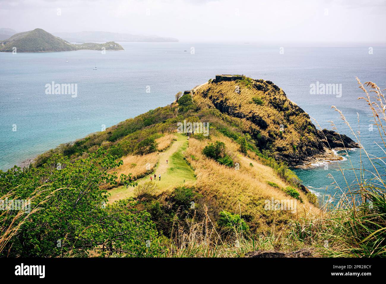 Fort Rodney, Pigeon Island National Park, St. Lucia, West Indies Stock ...