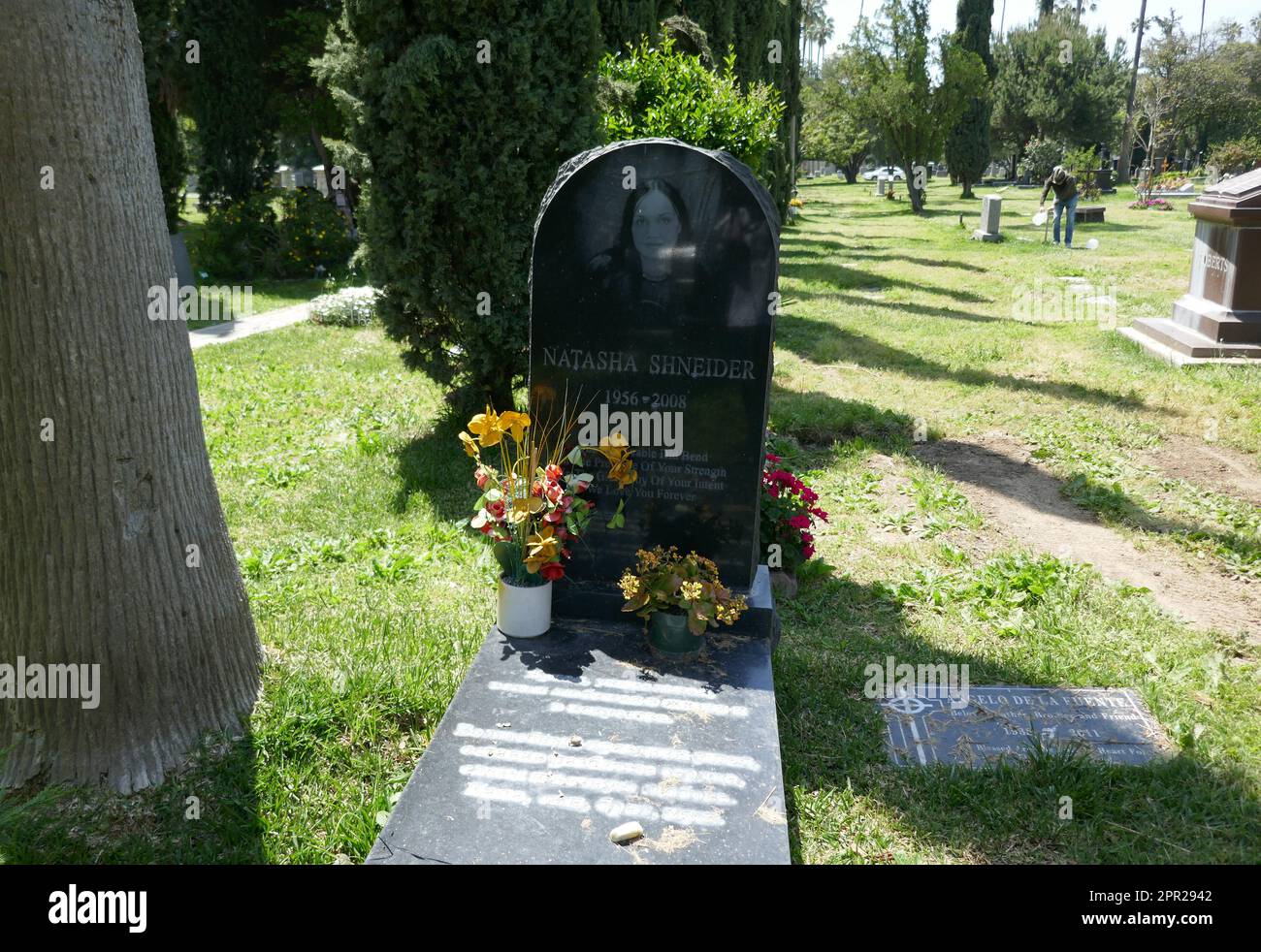 Los Angeles, California, USA 22nd April 2023 Musician Natasha Shneider Grave at Hollywood ...