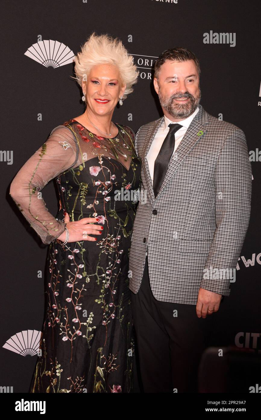 New York, NY, USA. 25th Apr, 2023. Anne Burrell and Stuart Claxton at ...