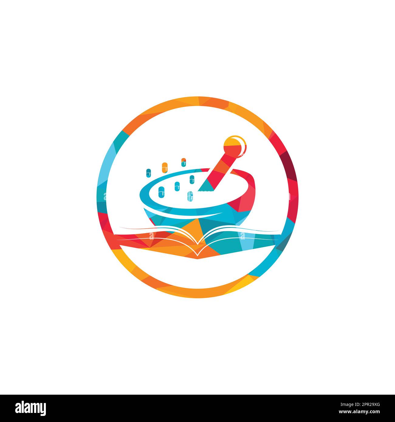 Pharmacy book vector logo design. Medical study logo design concept ...