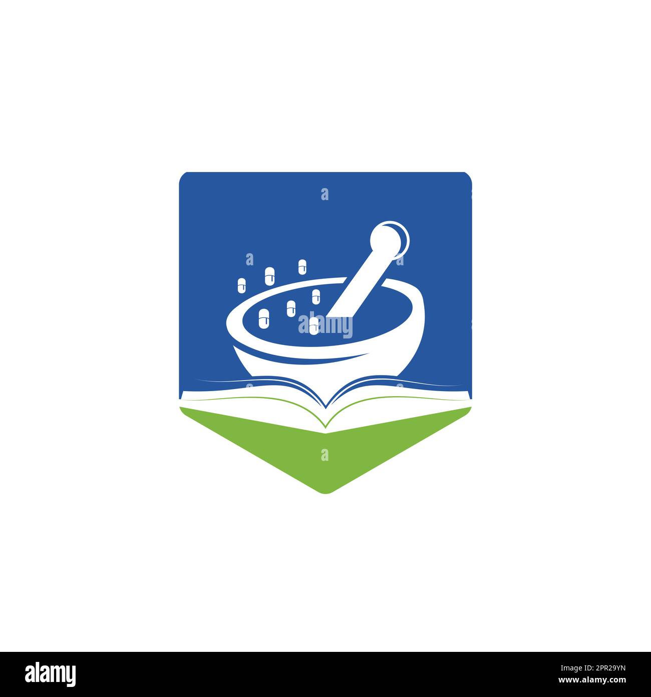 Pharmacy book vector logo design. Medical study logo design concept ...