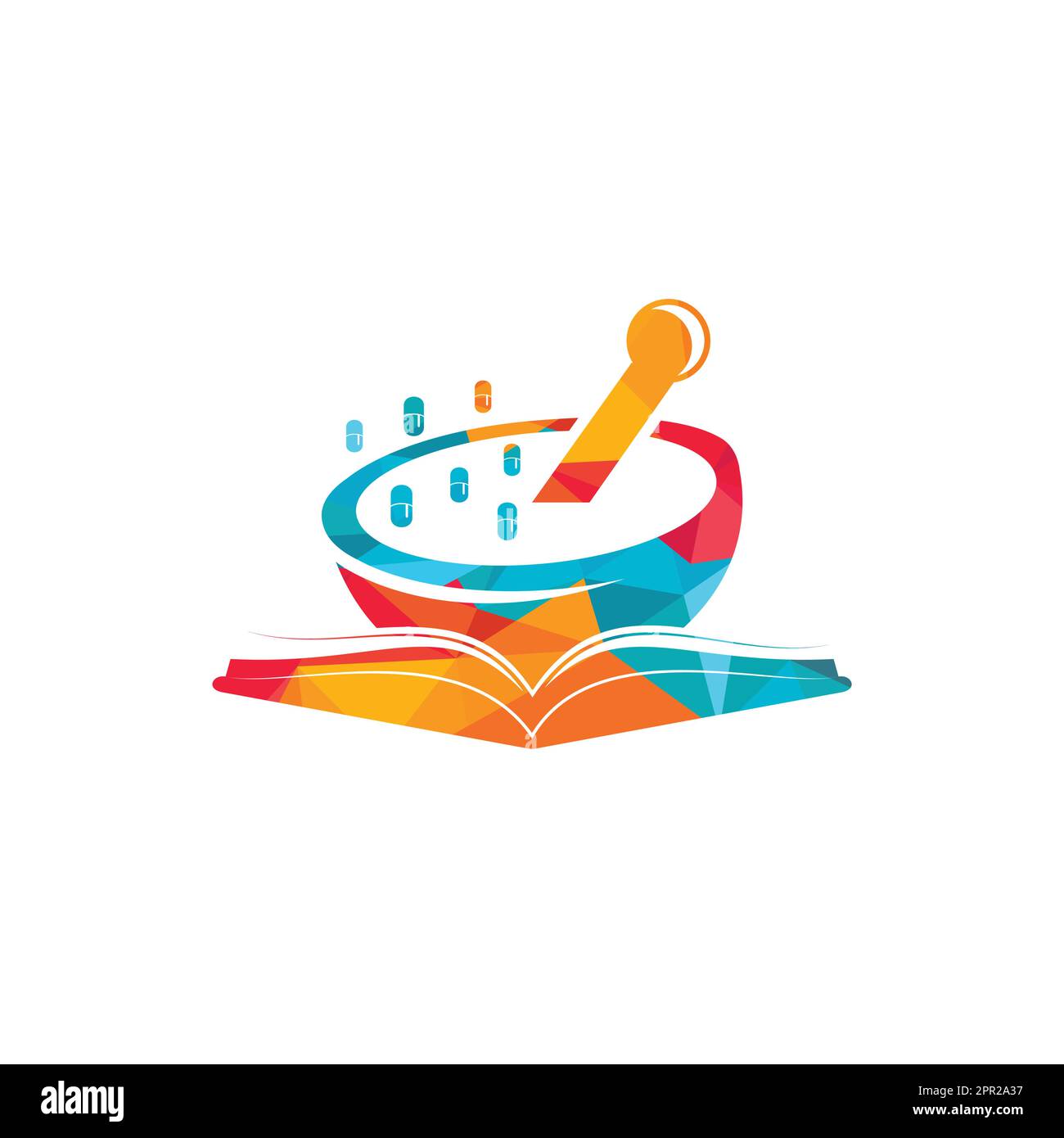 Pharmacy book vector logo design. Medical study logo design concept ...