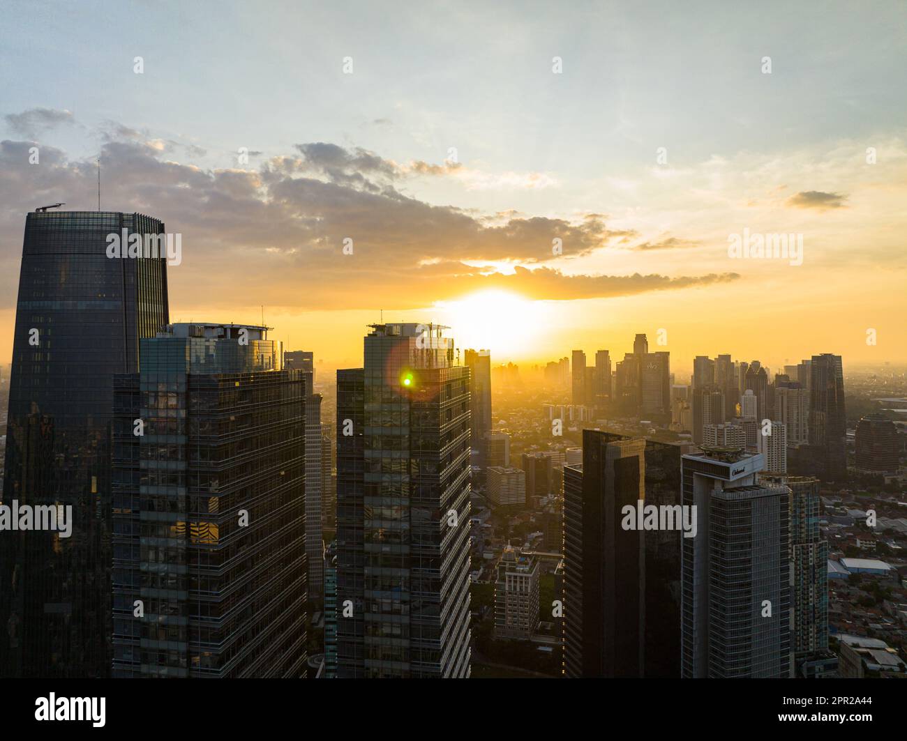 Jakarta city skyscrapers sunset urban hi-res stock photography and ...