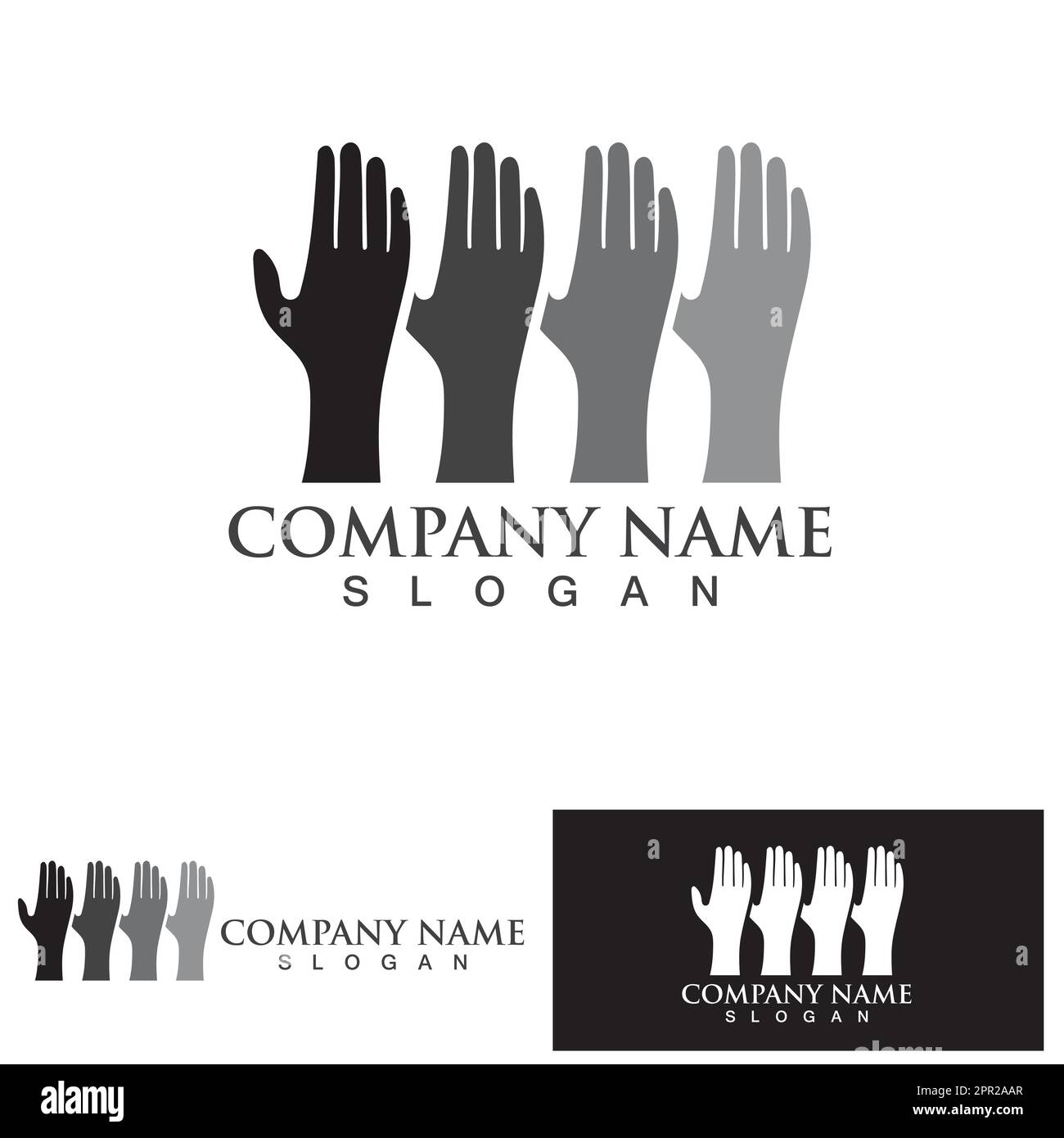 Hand hope logo and symbol vector template Stock Vector Image & Art - Alamy