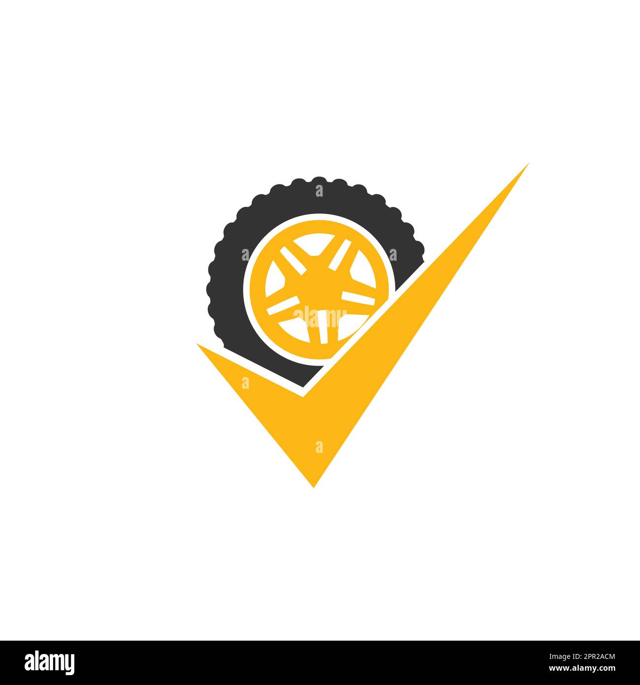 Tire check vector logo design. Tire and tick icon concept Stock Vector ...