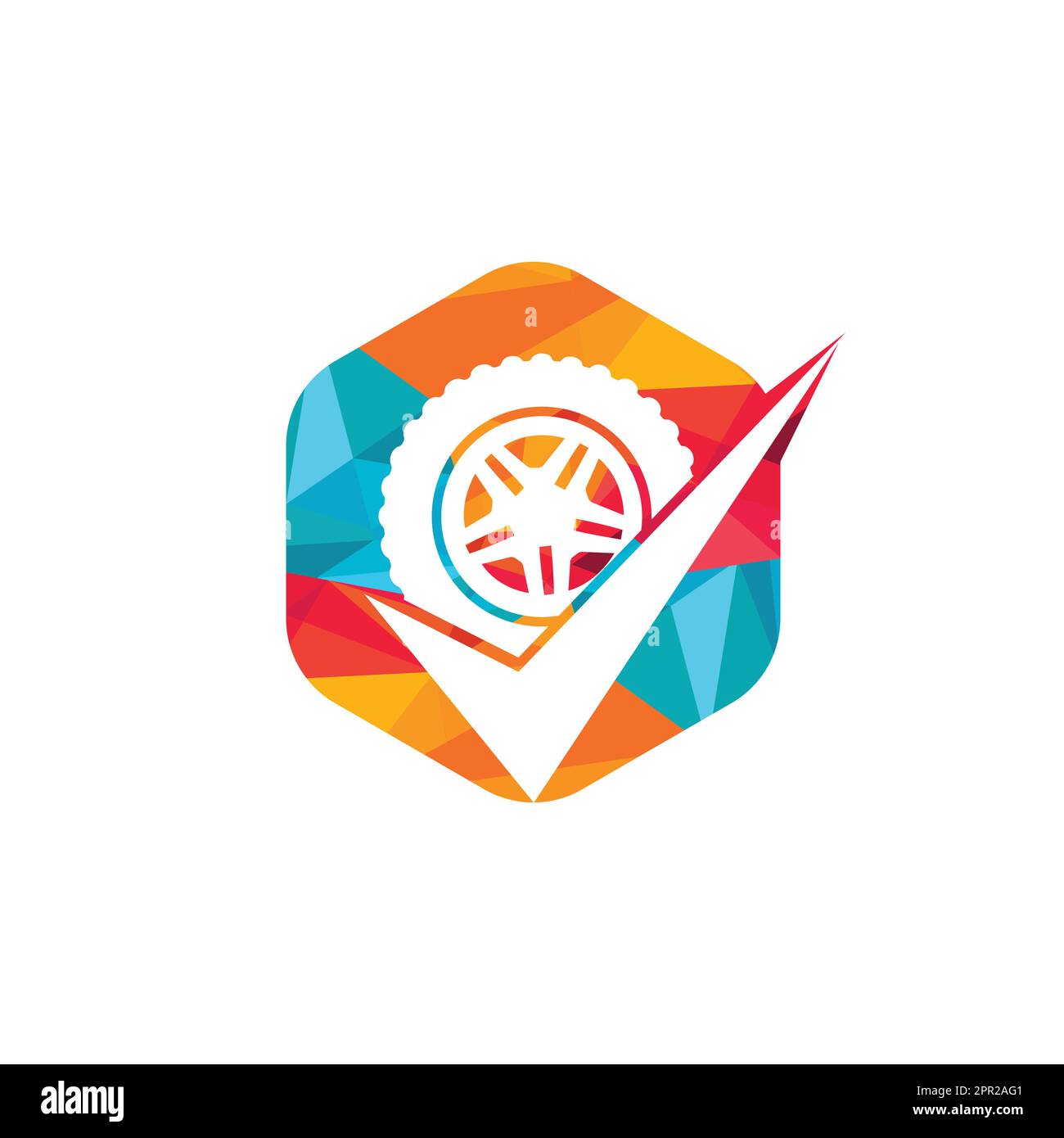 Tire check vector logo design. Tire and tick icon concept Stock Vector ...