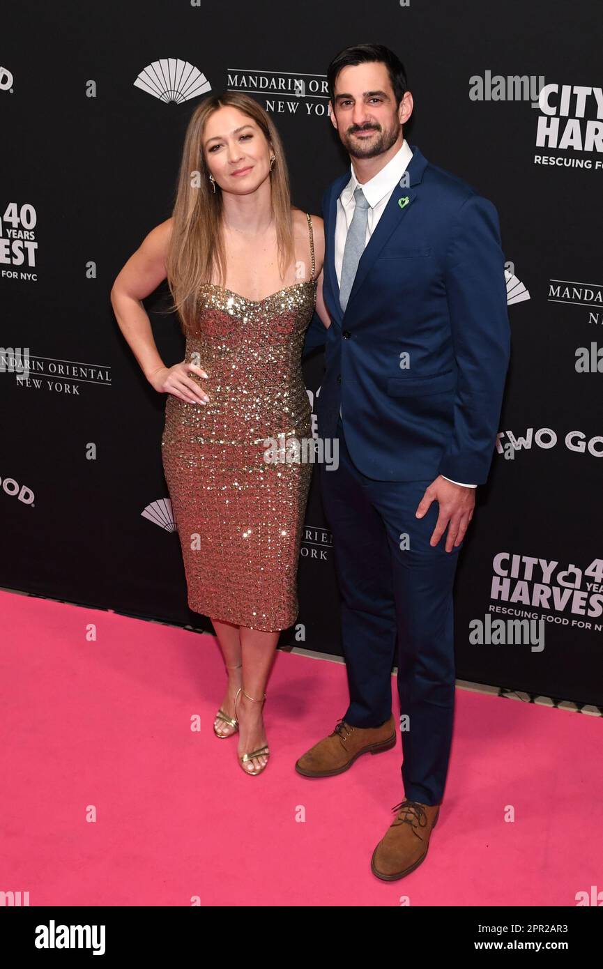 New York, USA. 25th Apr, 2023. Emma Lovewell and Dave Clark attend the "City Harvest 40th ...